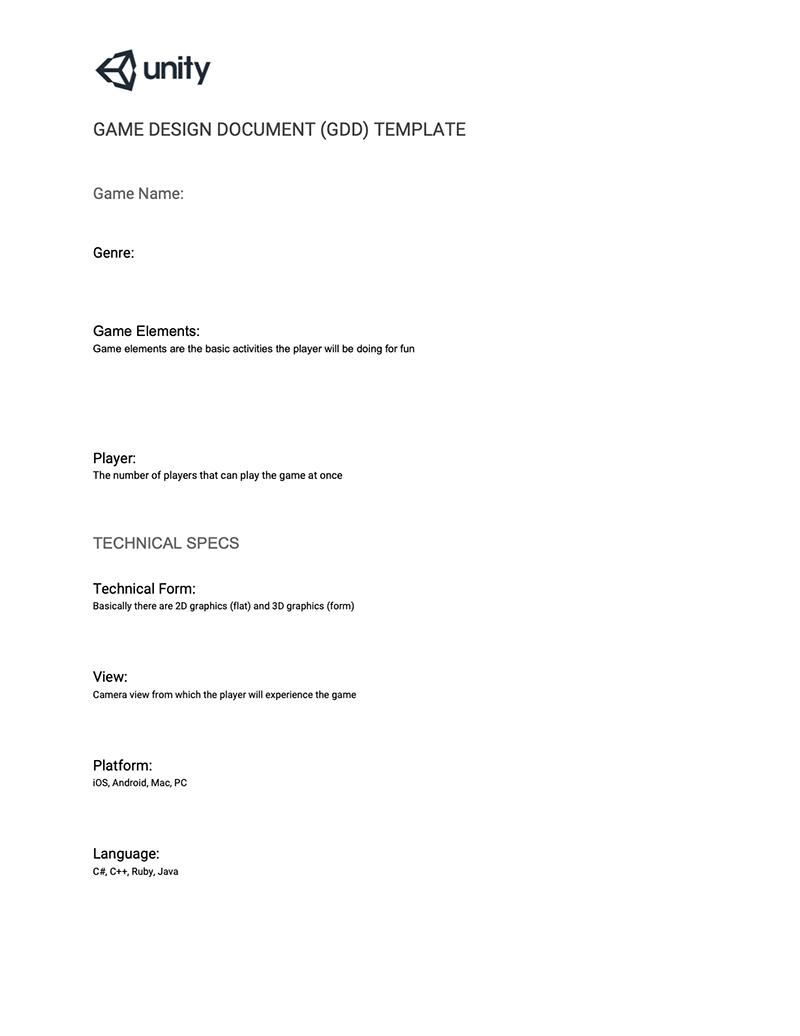 Making A Game Design Document Your ions Answered Game Ace